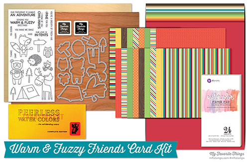 MFT March Card Kit – Warm & Fuzzy Friends | RejoicingCrafts
