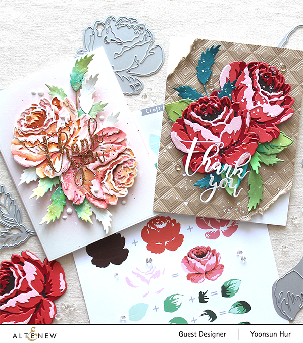 Altenew Craft-A-Flower: Antique Rose Release Blog Hop | RejoicingCrafts